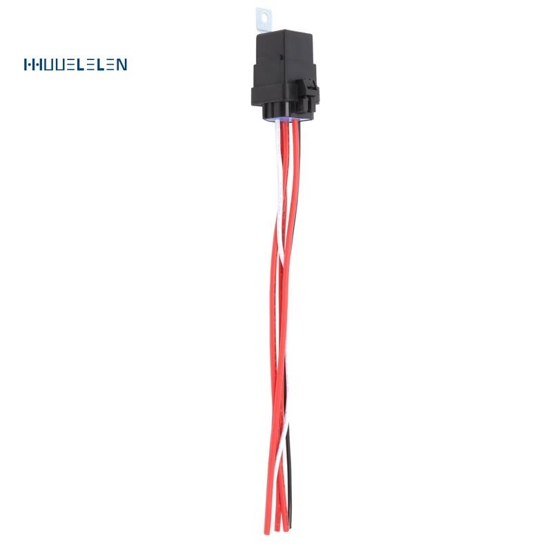 60/80 Amp 12 Volt Waterproof Automotive Relay with Pigtail 5-Pin Heavy ...