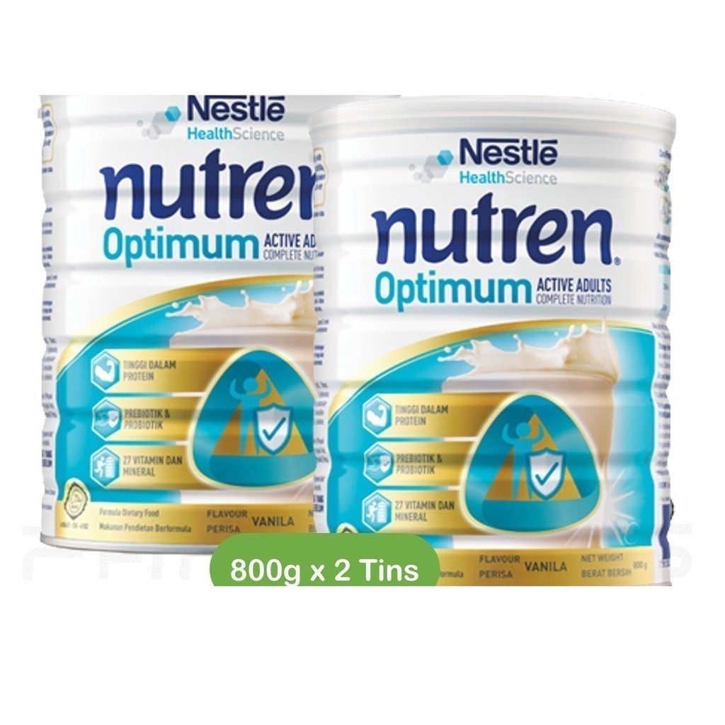 PROMO Nestle Nutren Optimum Complete Nutrition 800g x 2 (TWIN) EXP:04/ ...