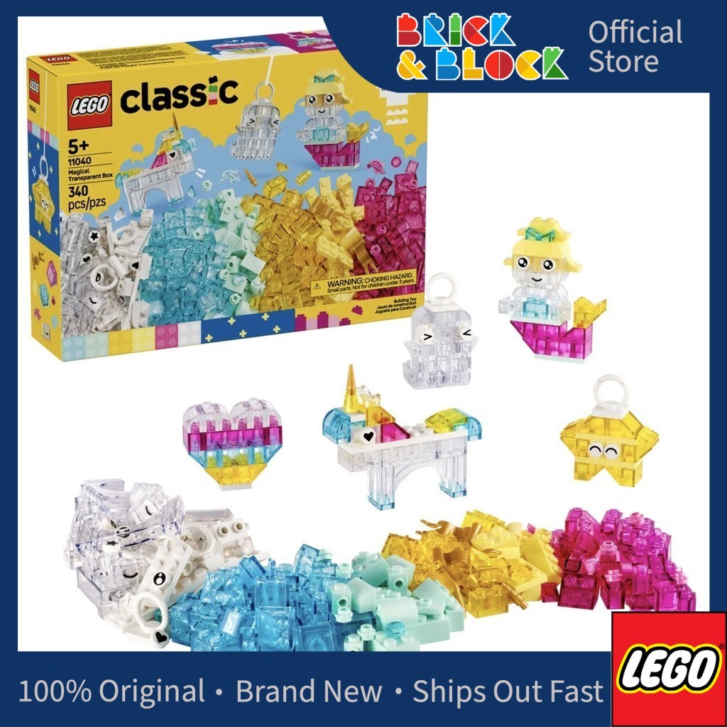 LEGO 11040 Magical Transparent Box | LEGO Classic | Shopee Malaysia