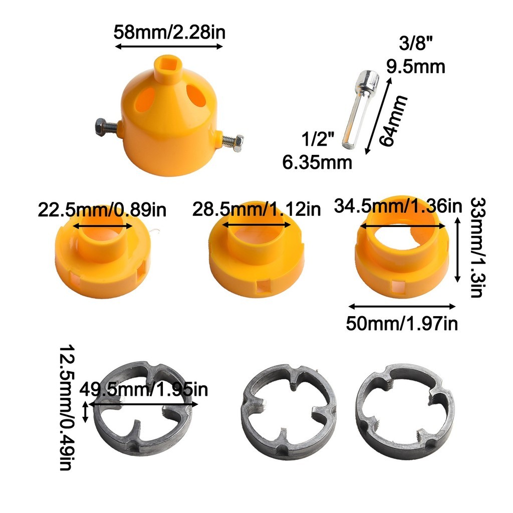 PVC Plastic Pipe Threader Kit with Easy Grip Design and Multiple Sizes ...