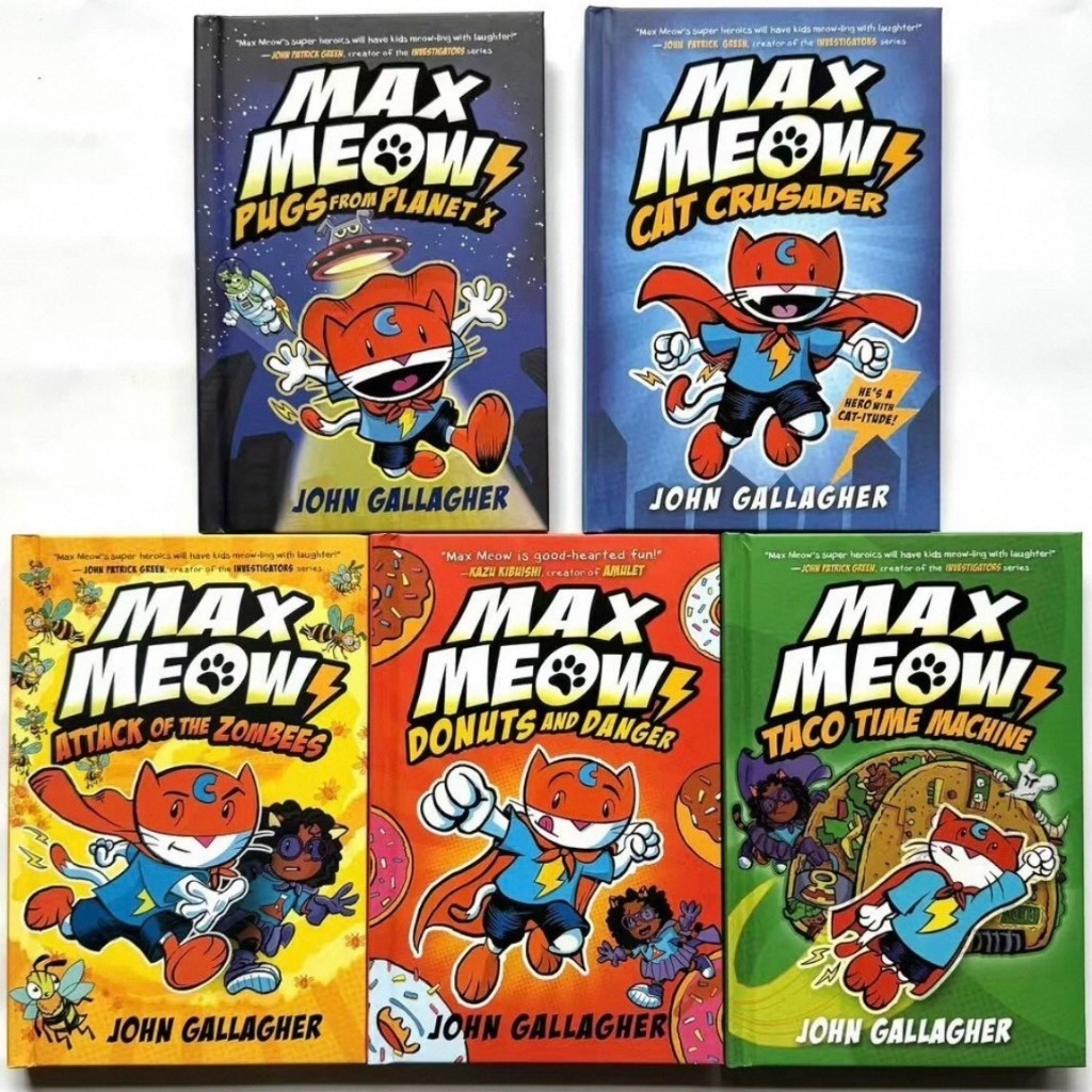 Max Meow Comic Contains 5 Books book graphic novel dog man cat kid ...