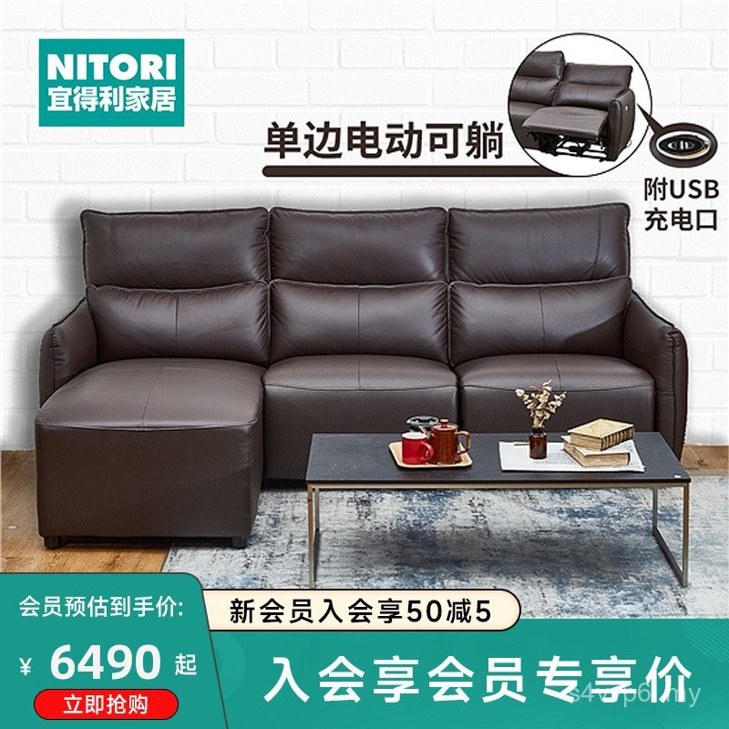 NITORI Perabot Rumah Ruang Tamu Moden Ringkas Baharu Sofa Kulit ...