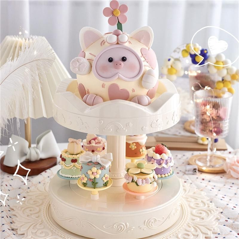 Shopee Official Dessert Automatic Rotating Table Birthday Cupcake ...