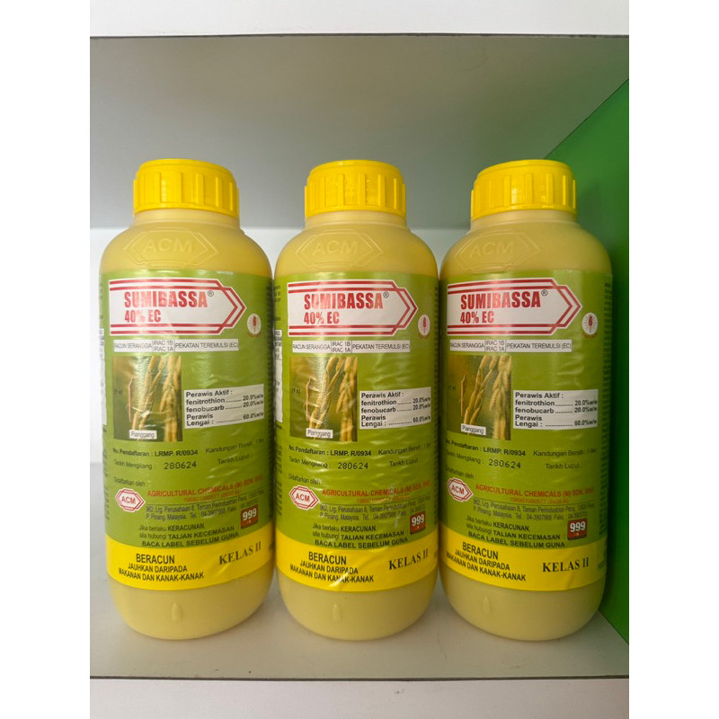 [ORIGINAL] 1L SUMIBASSA 40% EC ACM fenitrothion fenobucarb Racun Kesing Racun Bena Racun Ulat ...
