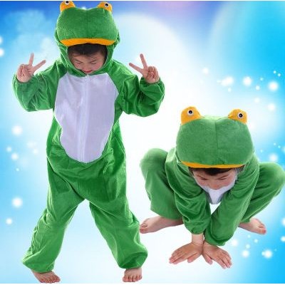 (Adult and Children's Size) Green Frog Cosplay Costume, cool thin ...