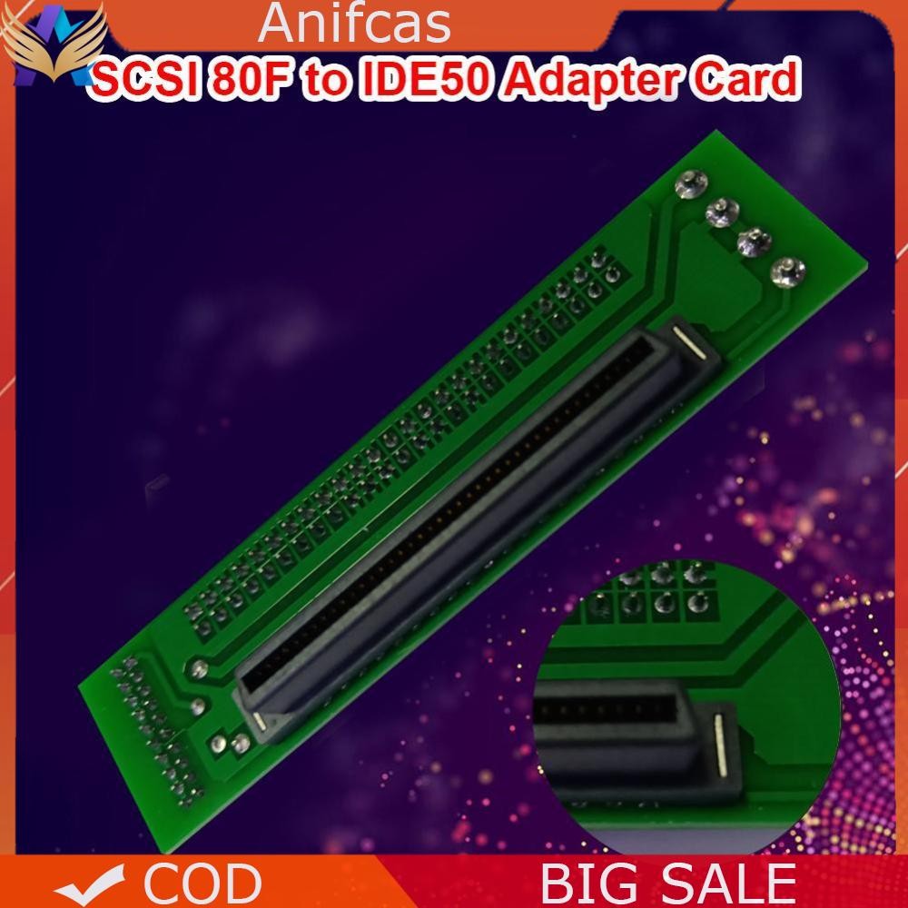 SCSI SCA 80Pin to 50Pin IDE Computer Hard Disk Adapter Converter Card ...