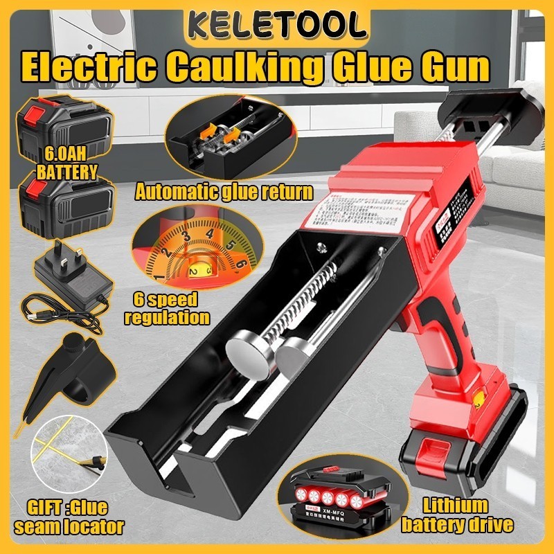 KELETOOL Electric Double Tube Glue Gun Double Tube Glue Gun Small ...