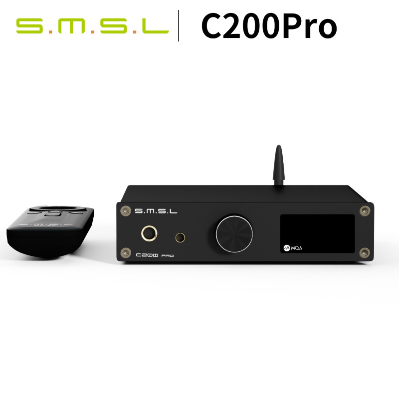 SMSL C200Pro DAC Desktop Headphone Amplifier XMOS XU-316 ESS ES9039Q2M MQA-CD 6.35mm/4.4mm Jack ...