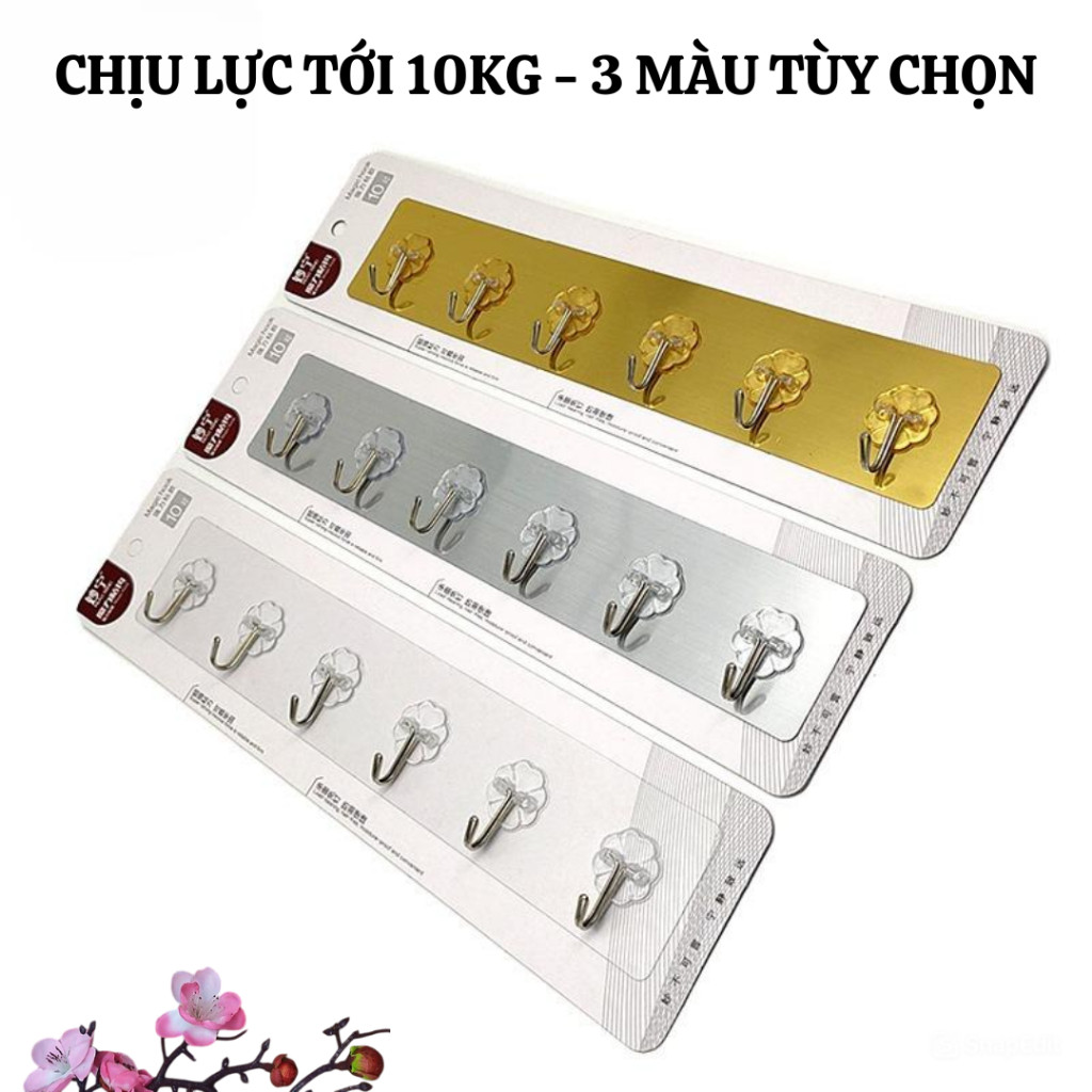 Wall sticker with 6 super sticky hooks, high-quality wall hook for ...