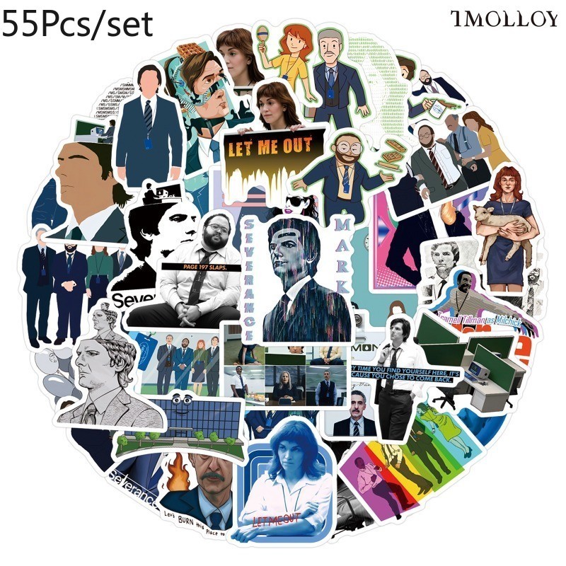 [T] Severance TV Show Stickers 55Pcs/Set Waterproof Stickers Decal for ...
