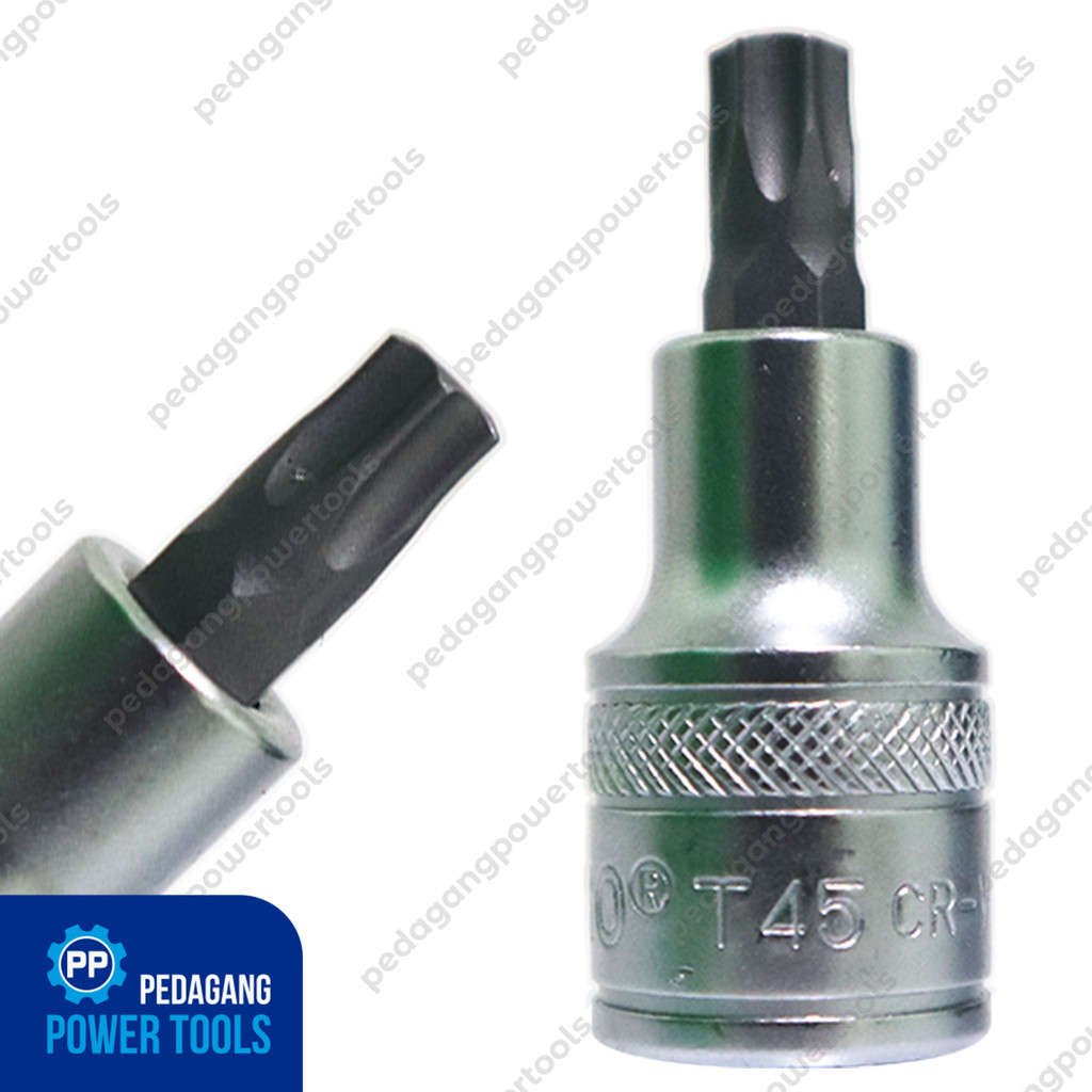 MATA TEKIRO SC-SB1658 Star Bit Socket T45 1/2" Inch Short Eye Socket ...