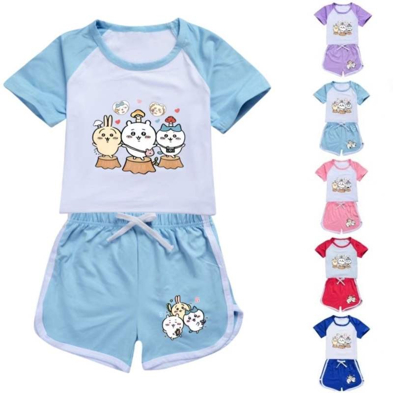 Chiikawa clothes Chiikawa shirt and shorts set for kids 2 | Shopee Malaysia