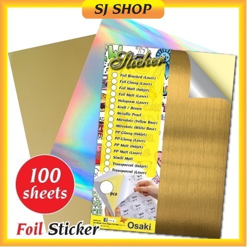 A3+ Foil Sticker 13x19 | Silver Sticker | Gold Sticker | Hologram ...