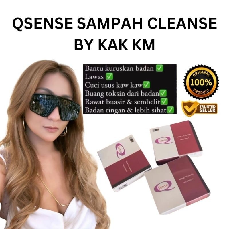 (KM BEAUTY) QSENSE SAMPAH CLEANSE BY KAK KM ORIGINAL HQ SLIMMING / DETOX | Shopee Malaysia