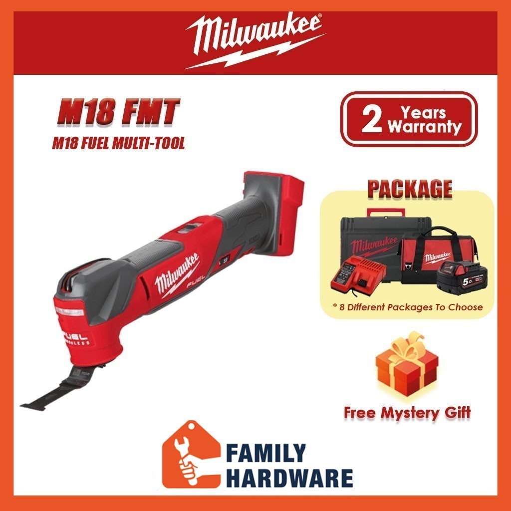 MILWAUKEE M18 FMT FUEL Brushless Cordless Multi-Tool With Accessories ...