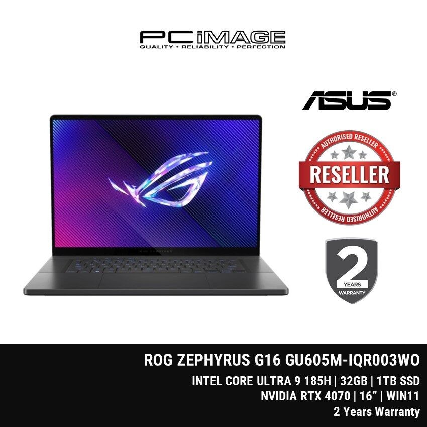 ASUS ROG ZEPHYRUS G16 2024 GU605M-IQR003WO (U9-185H/32GB LPDDR5X/1TB 4 ...