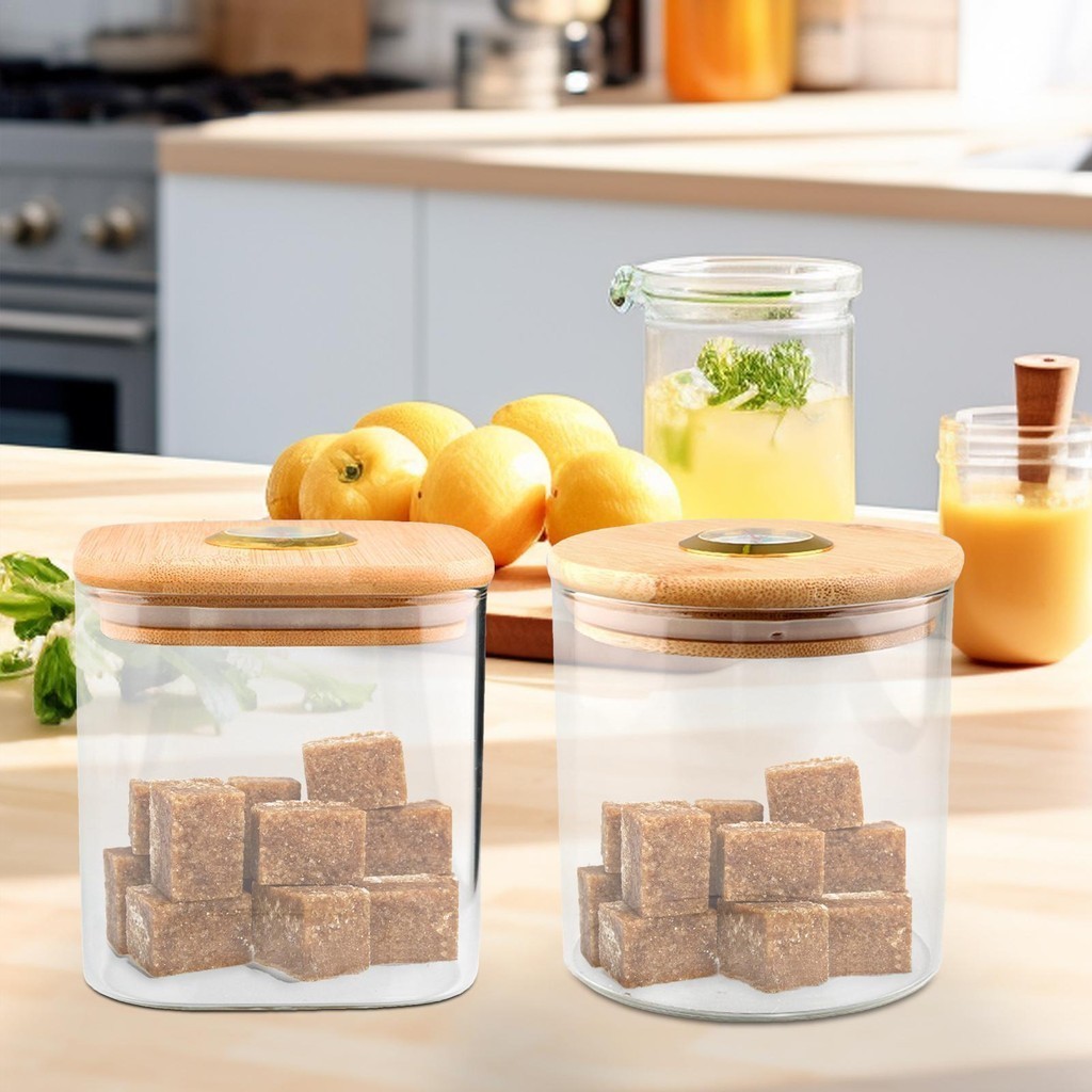 Kitchen Sugar Jar Airtight Container Humidity Meter Included Sugar Jar ...