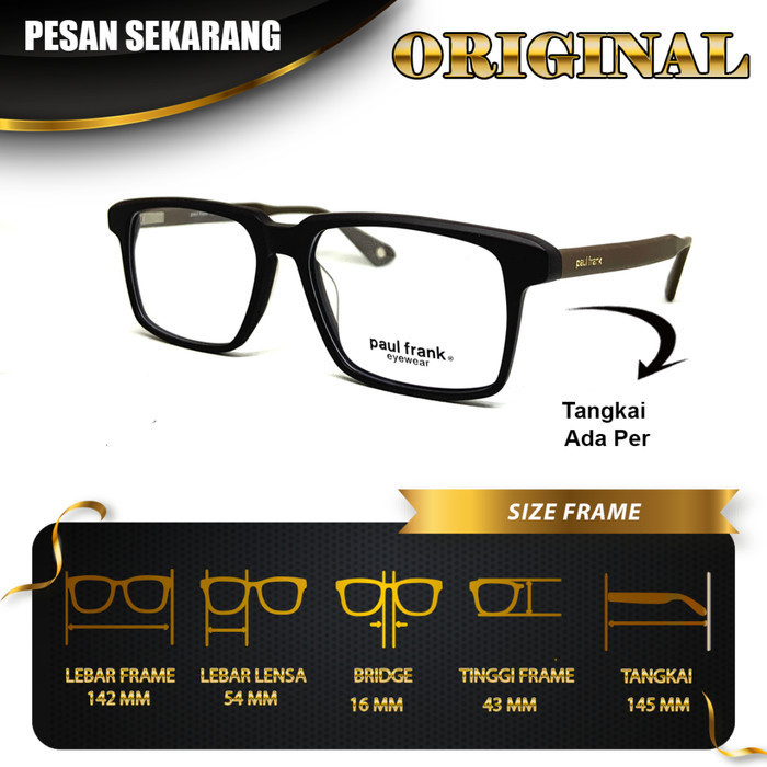 Original Paul Frank PFF8248 Eyeglass Frames Wide Box Model Frame 142 ...