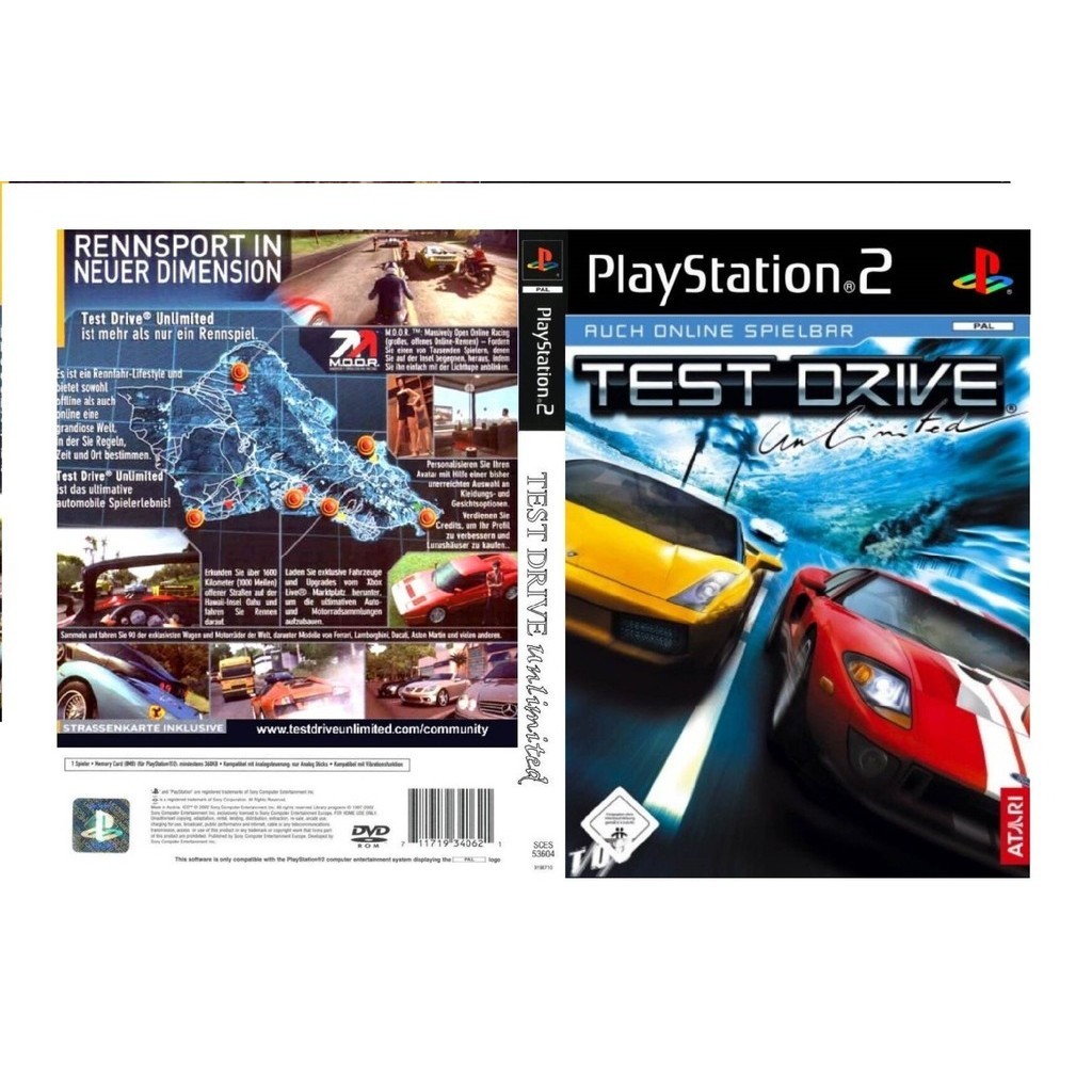 （PS2 Games CD DVD）PS2 Test Drive Unlimited (DVD Game) | Shopee Malaysia