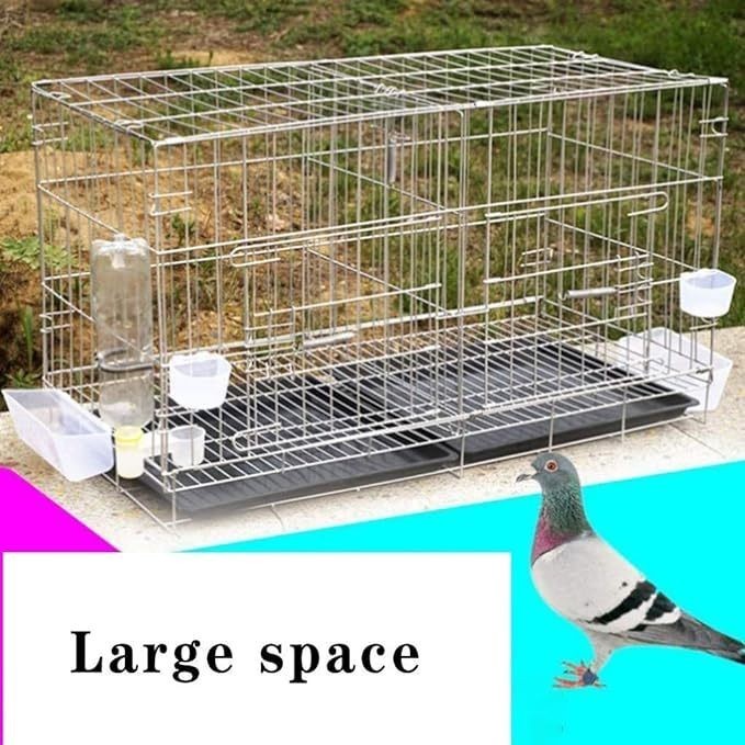 Sangkar Merpati Dengan Partition Bird Cages Parrot Cage Two doors ...