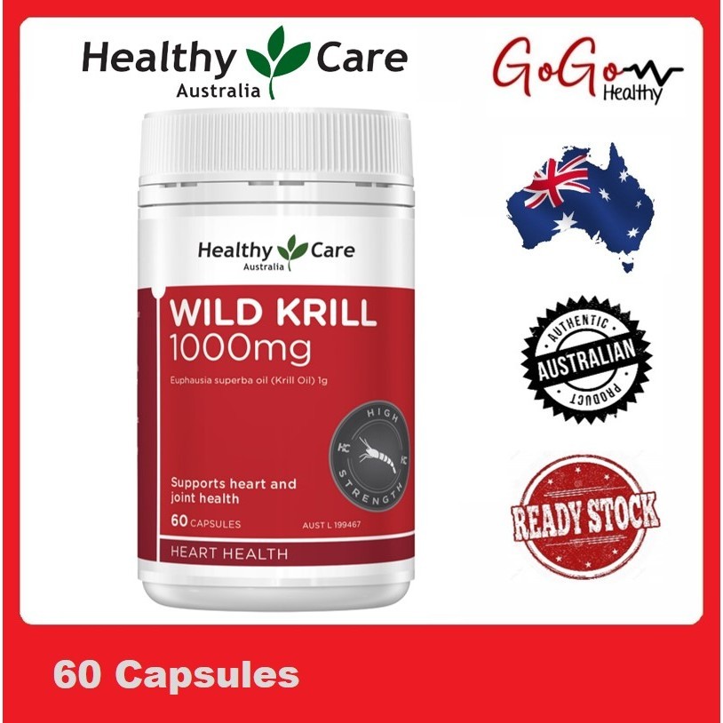 Healthy Care Wild Krill Oil 1000mg - 60 Capsules (EXP JAN 2027 ...