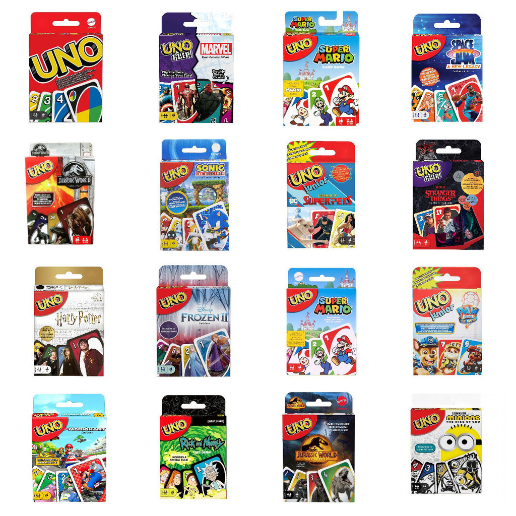Uno UNO Mario Minions rick Doraemon Pokémon Toy Story Minecraft Board ...