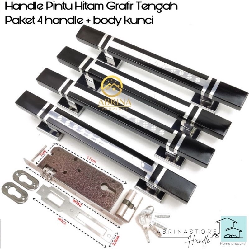 Mk87fr54 1 set of stainless steel house door handles, minimalist house ...
