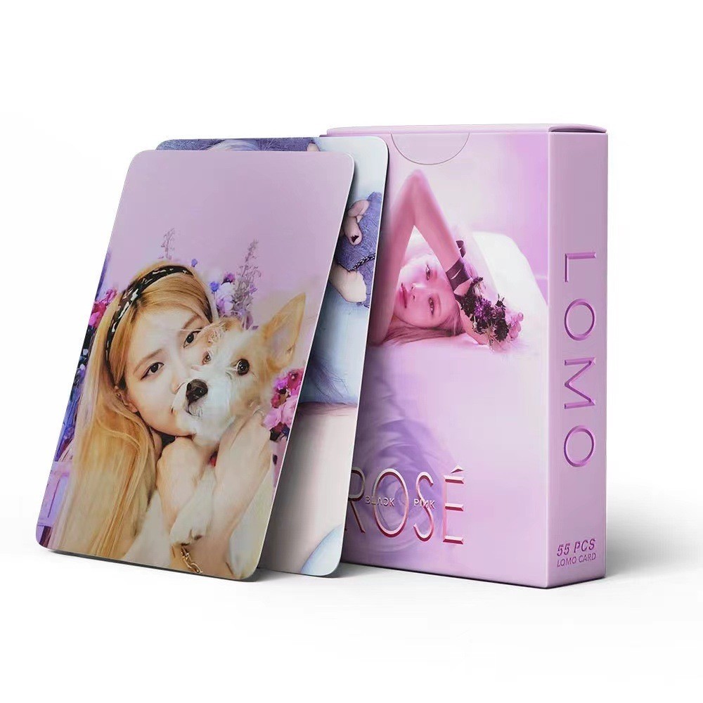 55pcs/box KPOP blackpink bp rose Photocards LOMO Card Postcard ...