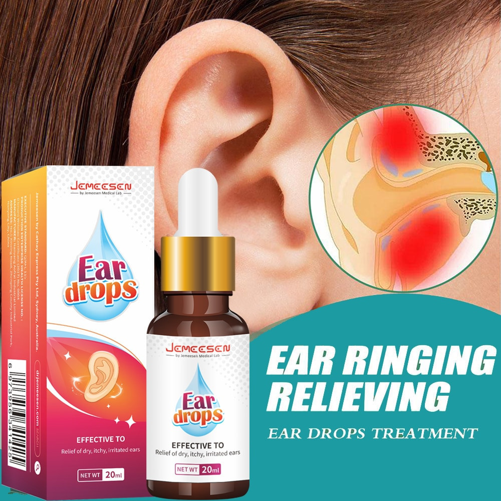 Jemeesen Tinnitus Ear Drops Ear Ringing Gentle Relieving Tinnitus Fluid ...