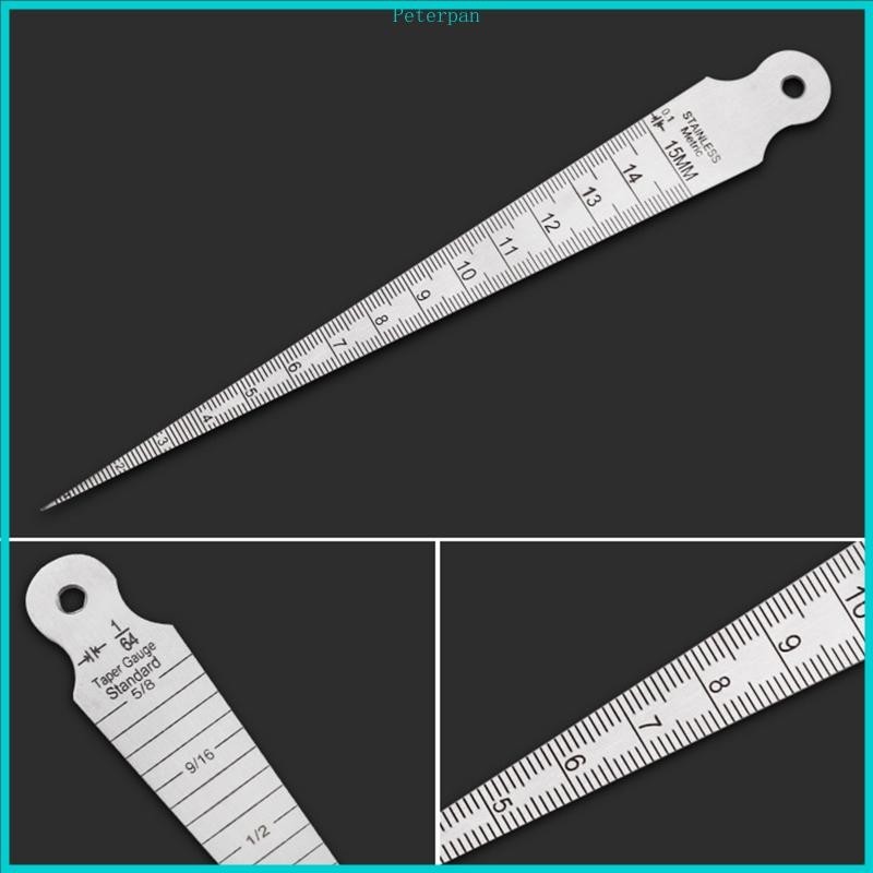 RPAN Wedge Feeler Gauge Aperture Scale Hole Inspection Measuring Ruler ...