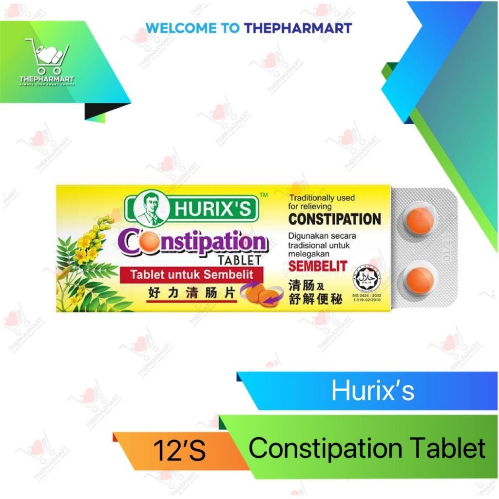 Hurix's Constipation tablet (12'S) | Shopee Malaysia