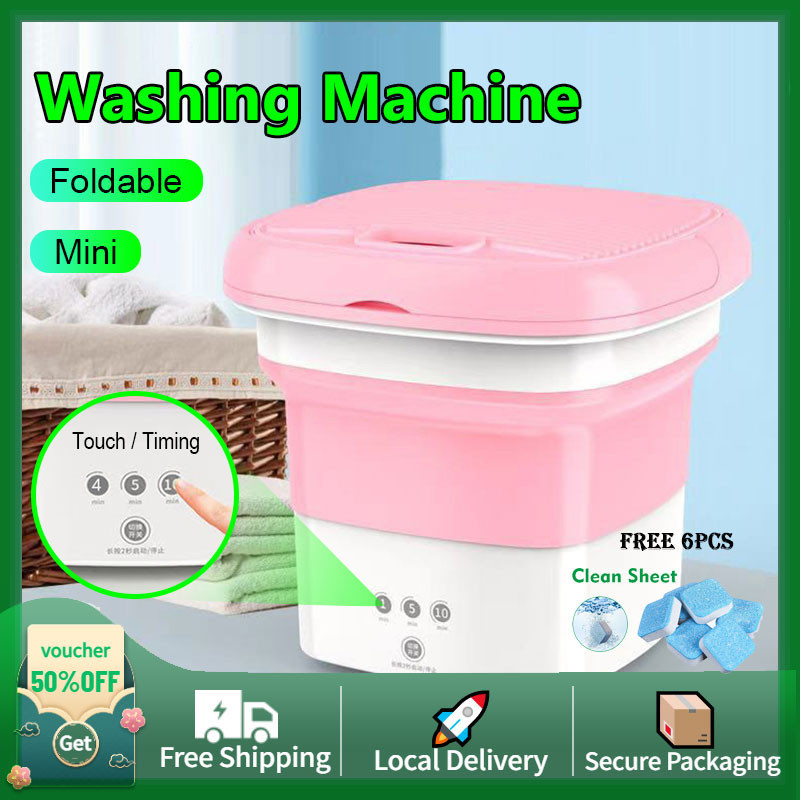 【Free gift】Mesin basuh mini murah semi auto Mini Washing Machine ...