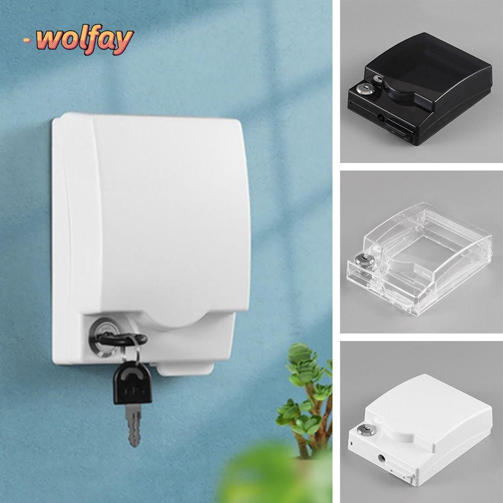 WOLFAY Switch Protective Cover, Self-Adhesive Lockable Socket ...