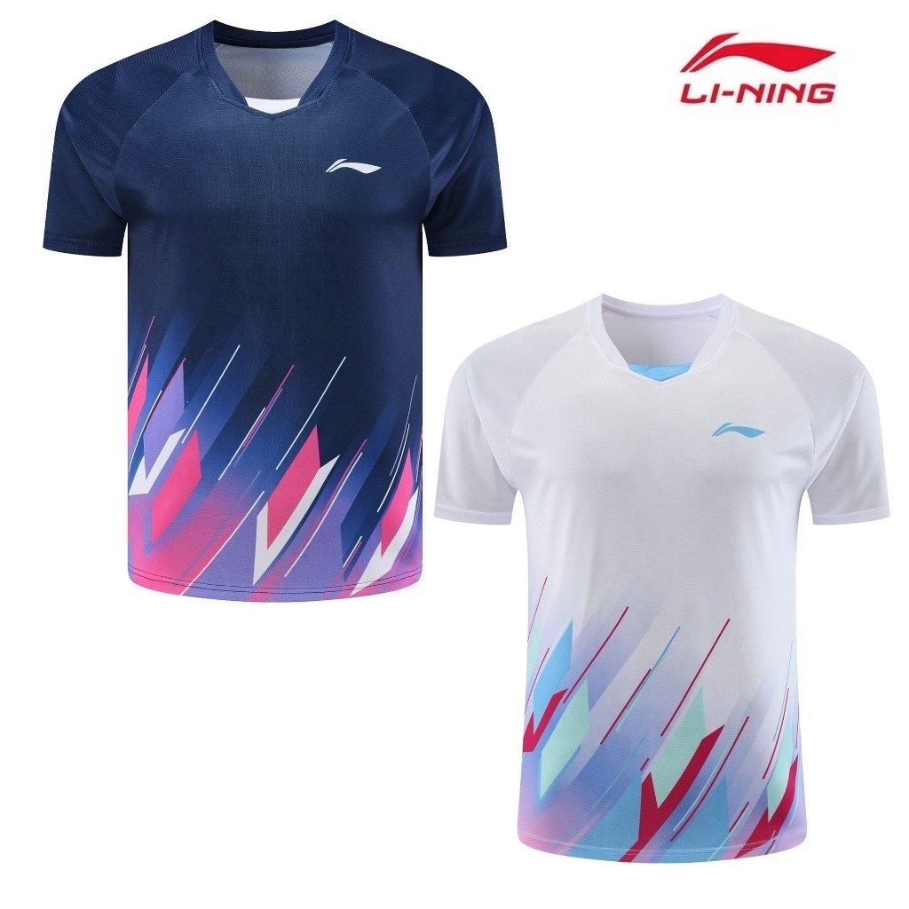 Summer New Li Ning Tennis Jersey Mesh Breathable and Loose Relaxation ...