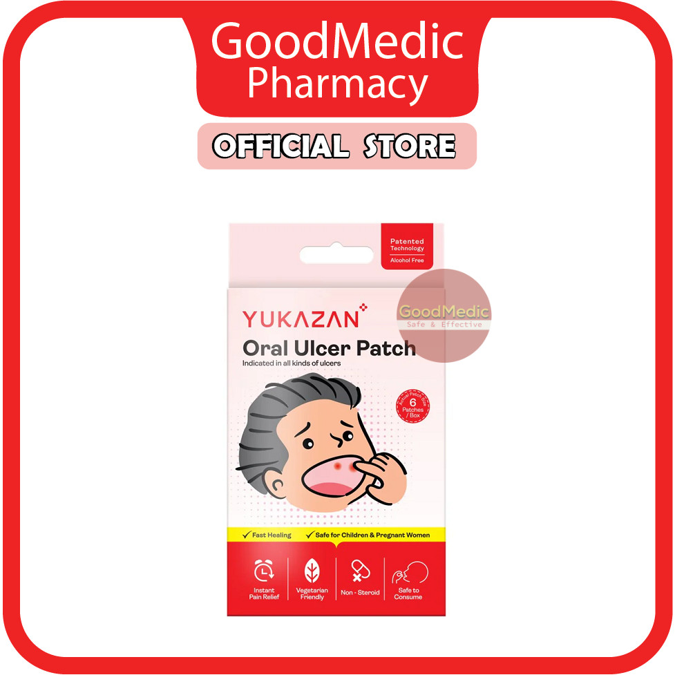 Yukazan Oral Ulcer Patch (6 pieces) - For all kind of oral & canker ...