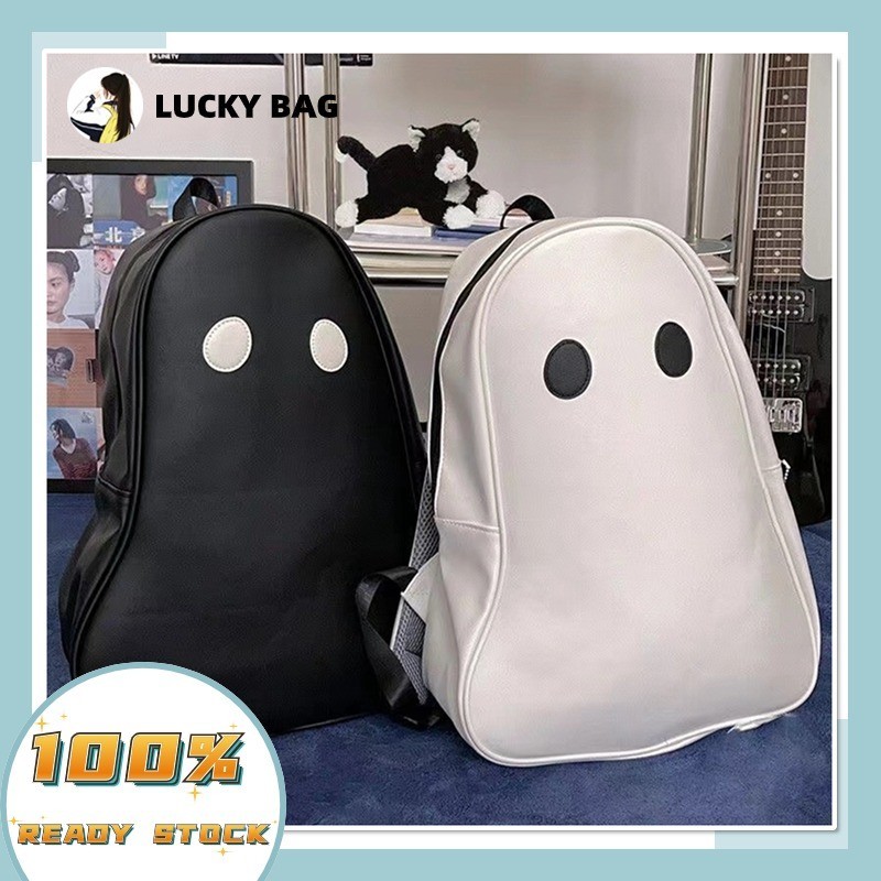 Ghost Backpack Personalized Backpack Japanese Fashion Ins Style Student ...