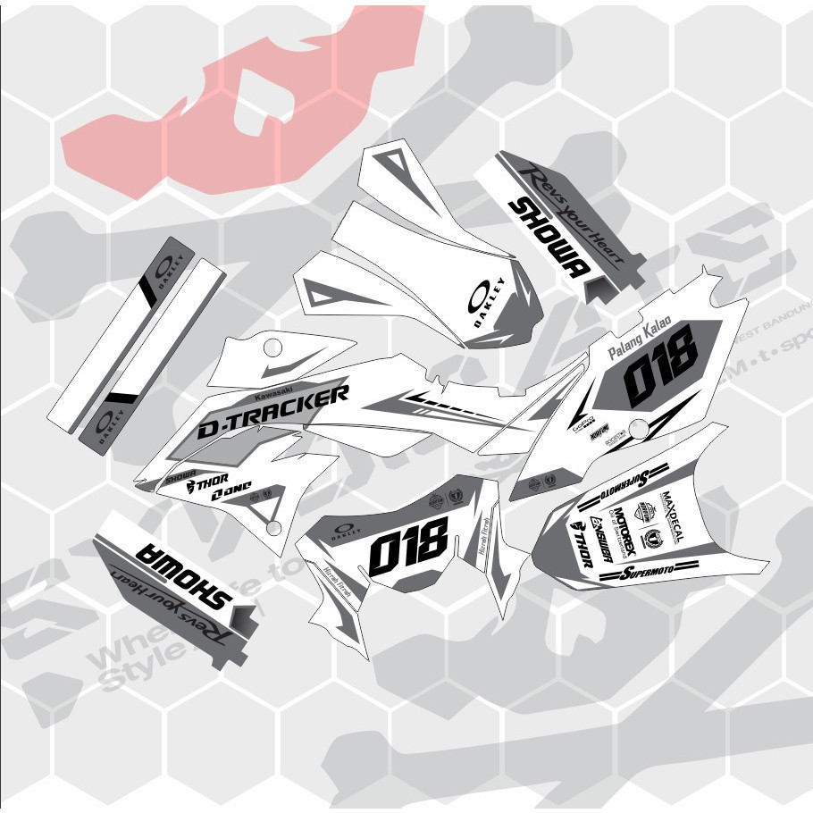 Decal/StickerD'tracker/ WR155/Gordon/ /CRF 150L /KLX BF full body etc ...