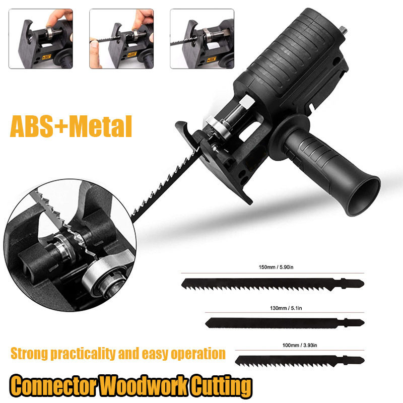 COD Jig Saw Adapter Hand Drill Connector Woodwork Cutting Electric ...