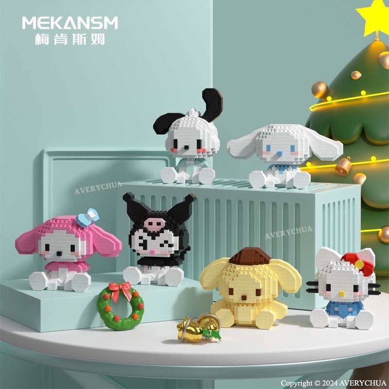 Blok Binaan🧸 Sanrio Building Block Mini Block Education DIY Cute ...