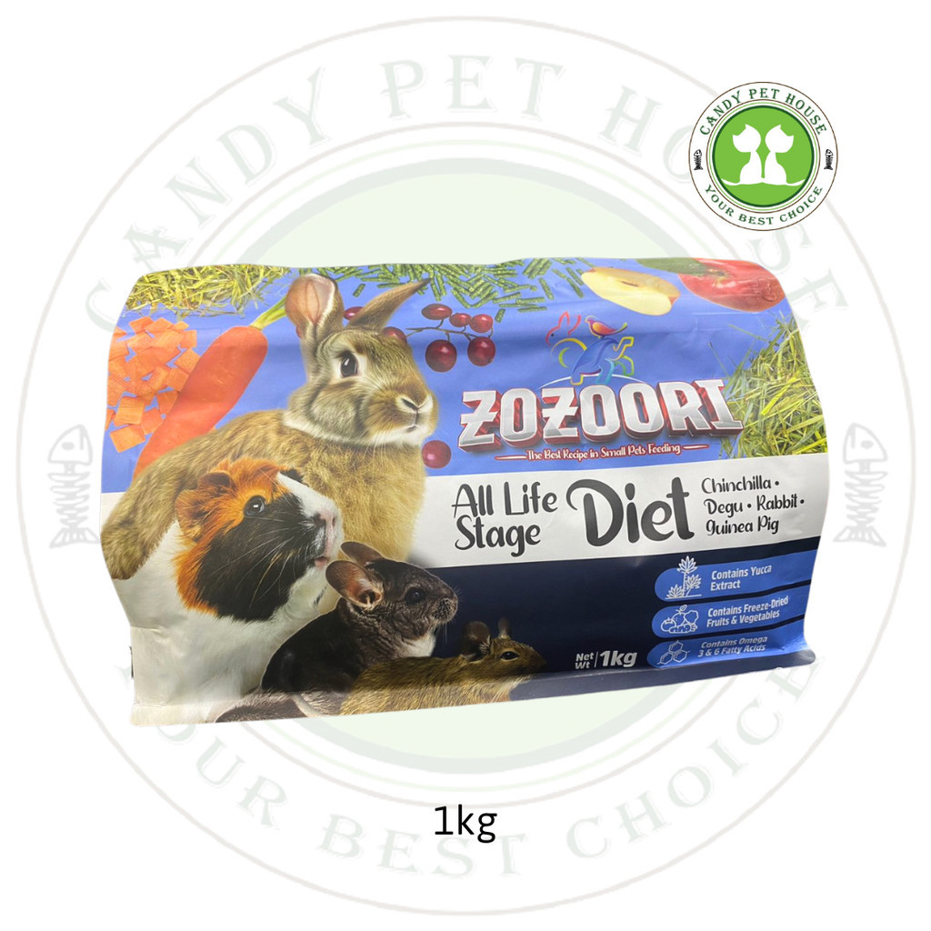 Smart Choice Zozoori Small Animals Food All Life Stage Diet Chinchilla ...