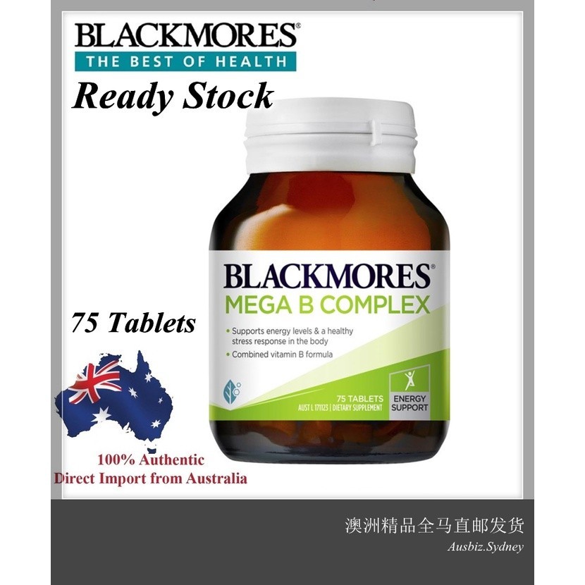 [Ready Stock EXP: 08/2026] Blackmores Mega Vitamin B Complex 75 tablets ...