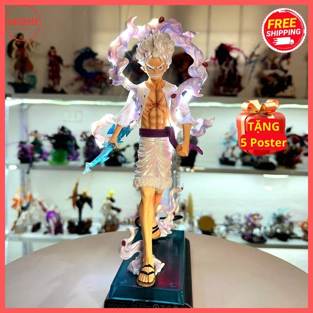 Super Cool Luffy Gear 5 25cm Model With 2 Alternative Hands, With Color ...