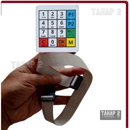 TOMBOL Mini Pom Keypad Custom Laminated 4x4 Matrix Kipet Button + Long ...