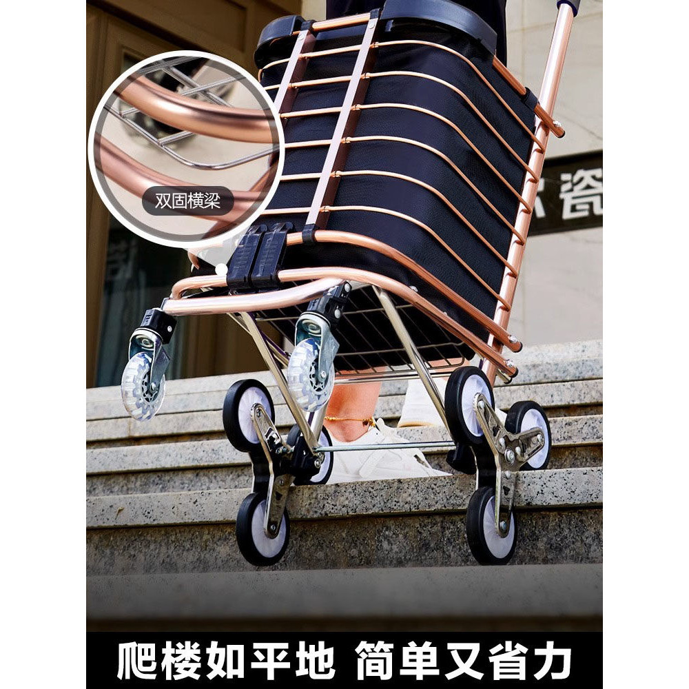 Portable Shopping Cart Trolley Influencer Pull Goods Lightweight ...