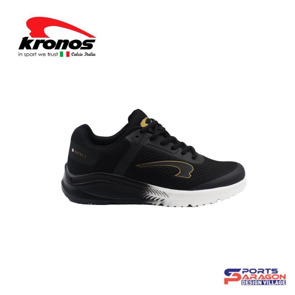 KRONOS SNEAKER RACES 3 LIGHTWEIGHT MEN BLACK/ WHITE | Shopee Malaysia