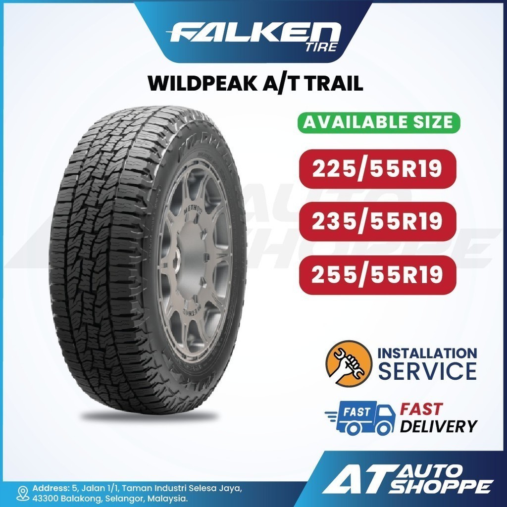 Falken Wildpeak AT Trail 19" Tyre 225 235 255 55 R19 4X4 4WD (1 Tire ...