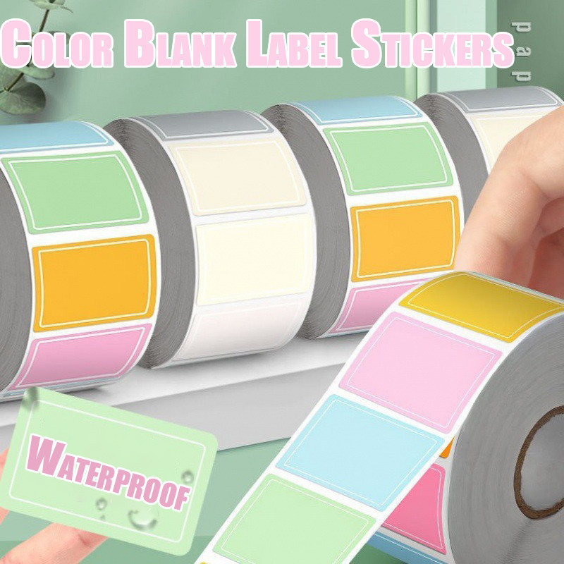 Colorful Rectangle Handwritten Stickers - School Stationery Supplies ...