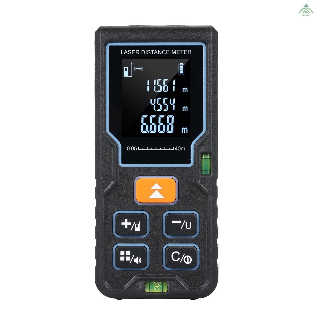 Laser Measure 40m/131ft Laser Distance Meter Portable Laser Measurement ...