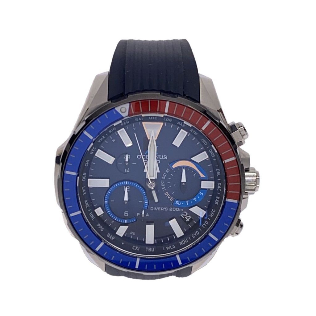 CASIO Mens Watch Solar Watch_OCEANUS Analog Glover NVY BLK | Shopee ...