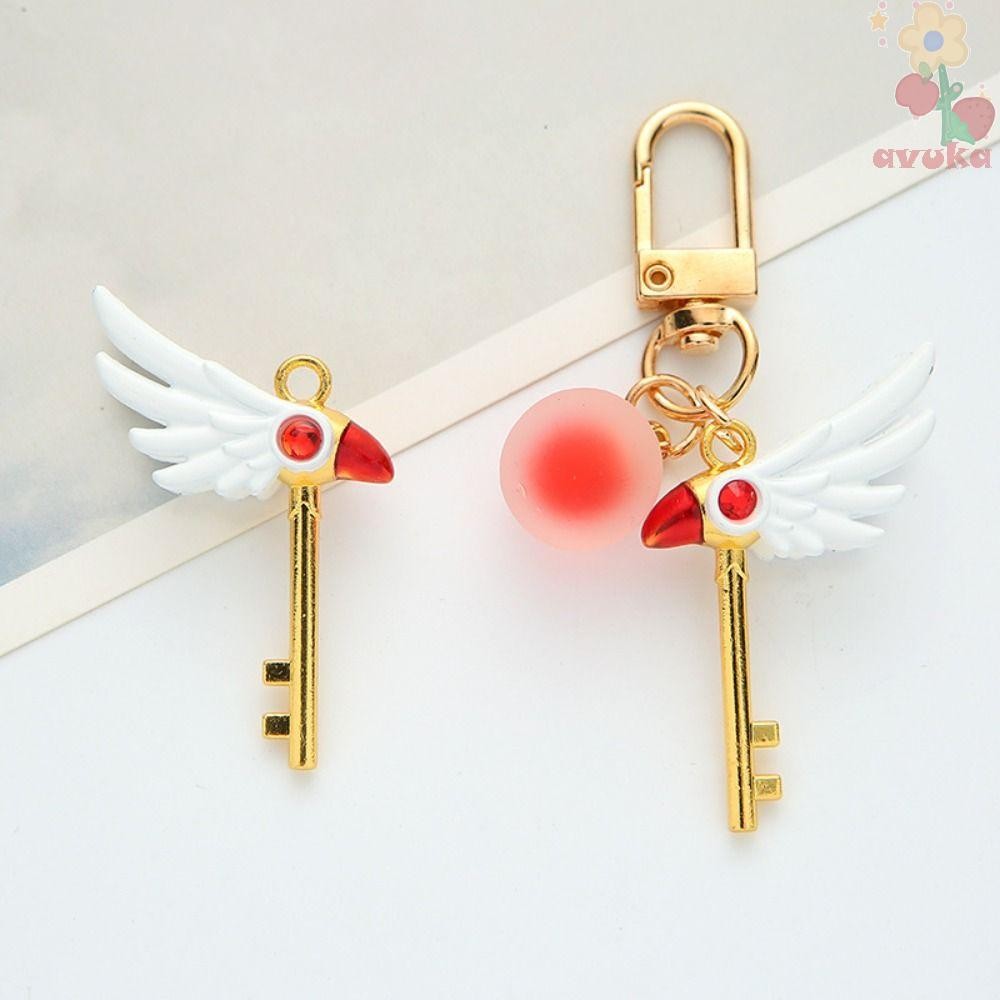 AVUKA Kinomoto Sakura Keychain, Card Captor Sakura CLAMP Cardcaptor ...